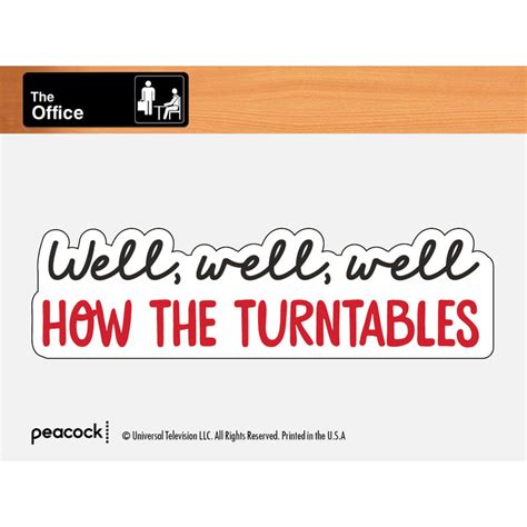 The Office Well How The Turntables Vinyl Sticker Decal Sticker Planet