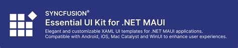 Essential Ui Kit For Net Maui Syncfusion Visual Studio Marketplace