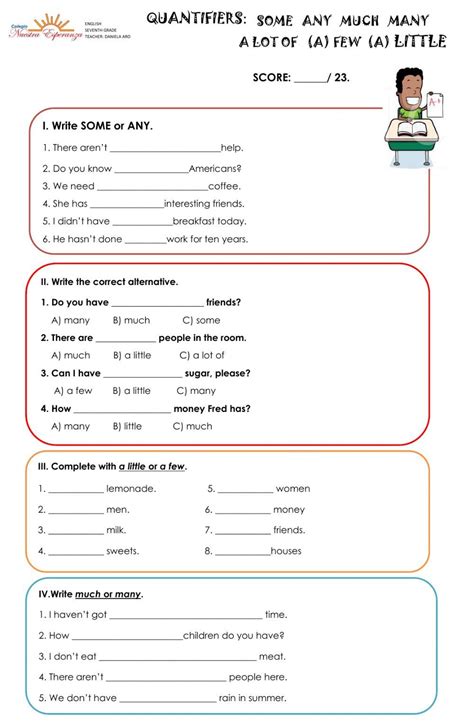 Quantifiers Online Exercise For 7th Grade Interactive Activities School Subjects Transition