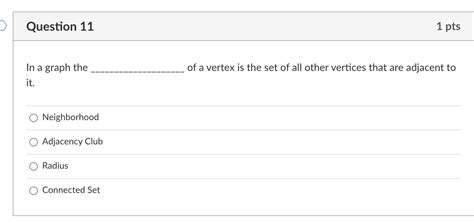 Solved Question 9 1 Pts In A Graph The Total Number Of Chegg Com