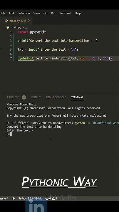 27 Convert Text To Handwriting Python Tips And Tricks Codepointer Shorts 🔥 Youtube