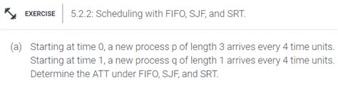 522 Scheduling With Fifo Sjf ﻿and Srta