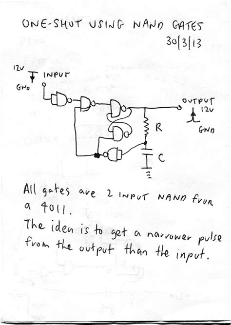 One Shot Using Nand Gates Logic Forum Logic Ti E2e Support Forums