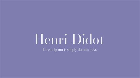 Henri Didot Font Download Free For Desktop And Webfont