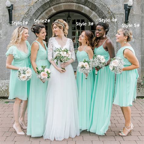 Light Mint Green Bridesmaid Dresses