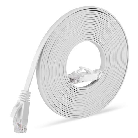 Cat6 Ethernet Cable Flat Rj45 Computer Internet Networking Ethernet