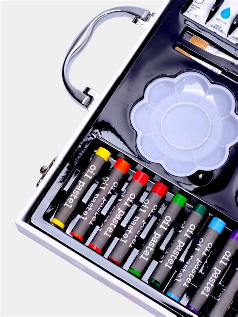 Набор для рисования и творчества в чемодане краски мелки карандаши фломастеры купить по