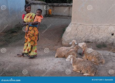 Vida Indiana Da Vila Imagem De Stock Editorial Imagem De Vida