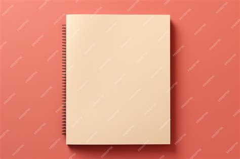 Premium Photo Elegant Blank Notebook Frame Background
