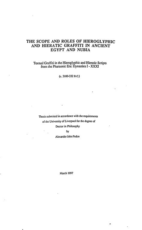 Pdf Peden A Textual Graffiti In The Hieroglyphic And Hieratic Scripts From The Pharaonic Pdf Peden A Textual Graffiti In The Hieroglyphic And Hieratic Scripts From The Pharaonic