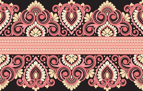 Geometric Ornament Ethnic Style Border Design Handmade Artwork Pattern