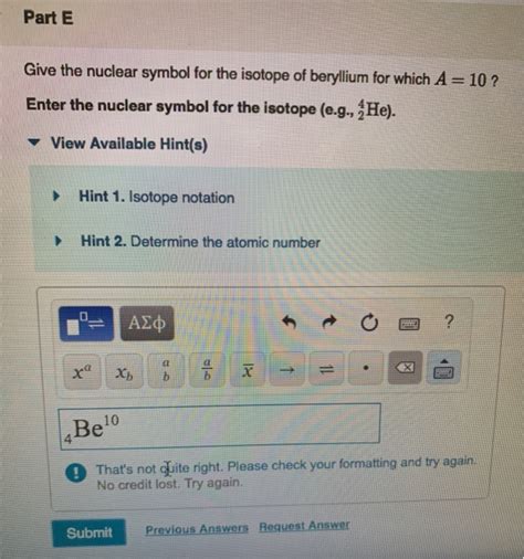 [solved] Part E Give The Nuclear Symbol For The Is Solutioninn