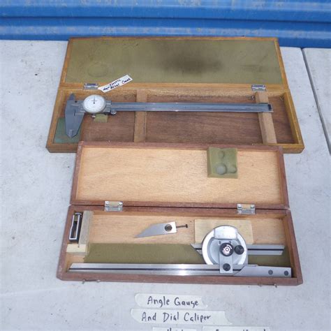 Lot 28 Angle Gauge Bevel Protractor And Dial Caliper 0 To 12