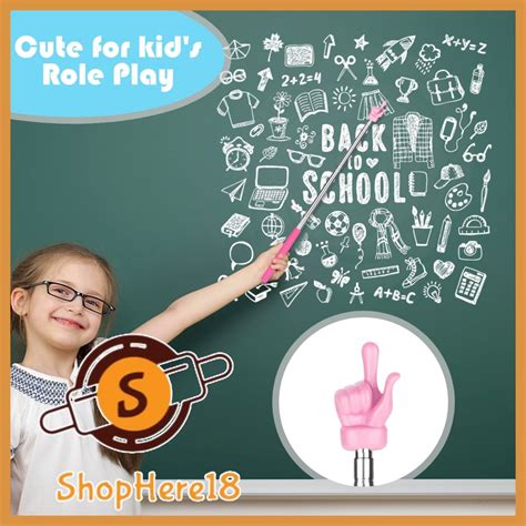 Ikqph Telescopic Teachers Pointer Mini Hand Pointers Finger Classroom