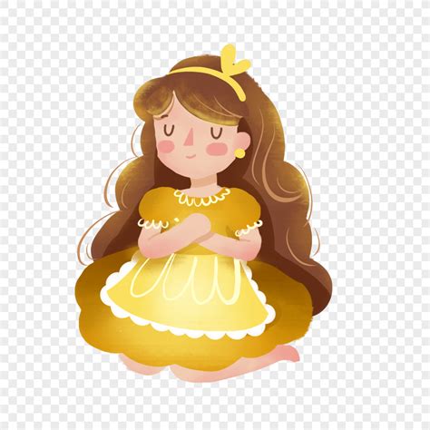 기도하는 소녀 Png 일러스트 무료 다운로드 Lovepik