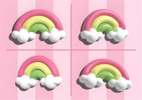 Premium Vector Rainbow 3d