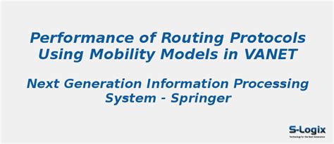 Performance Of Routing Protocols Using Mobility Models S Logix