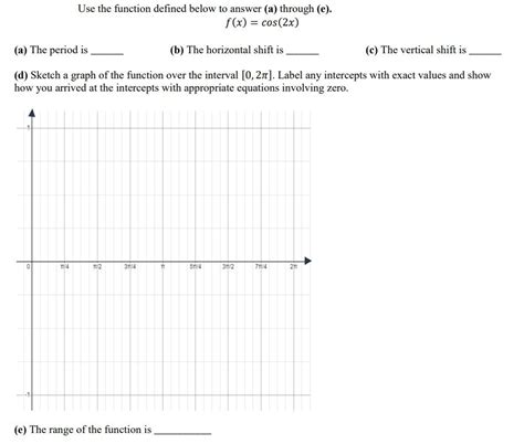 Solved Use The Function Defined Below To Answer A Through