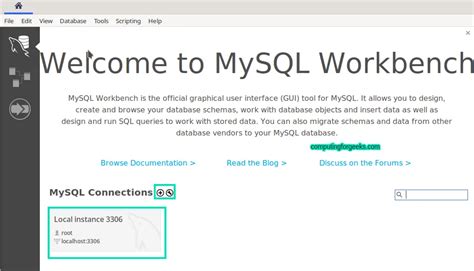 Install And Use Mysql Workbench On Fedora 424140 Computingforgeeks
