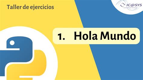 1 Hola Mundo Python Youtube