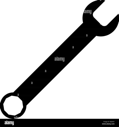 Spanner Icon Service Tool On White Background Stock Vector Image And Art Alamy