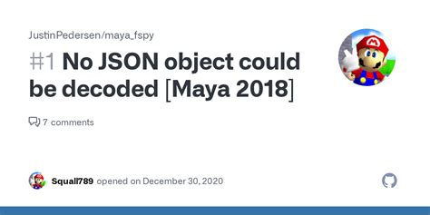 no json object could be decoded [maya 2018] · issue 1 · justinpedersen