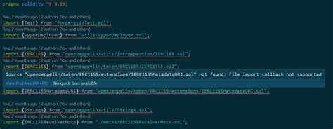 Foundry Remapping Paths Are Highlighted As Not Found · Issue 403 · Juanfranblancovscode