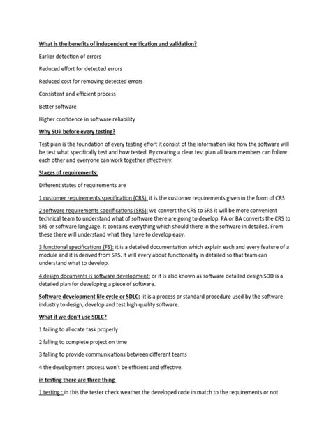 Sdlc Models Pdf Software Testing Agile Software Development