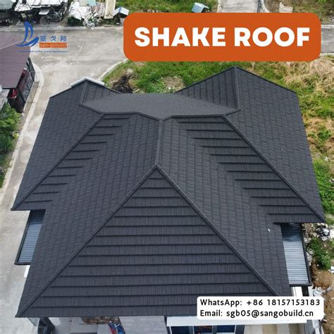 Shake Roof Tiles Design With Black Color In 2024 Metal Roof Tiles