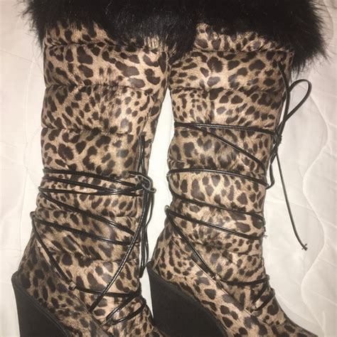 Colin Stuart Shoes Victoria Secret Colin Stuarts Fauxfur Cuff Boot Size 7 Poshmark
