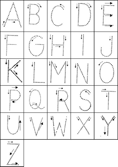 Letras Pontilhadas Para Imprimir
