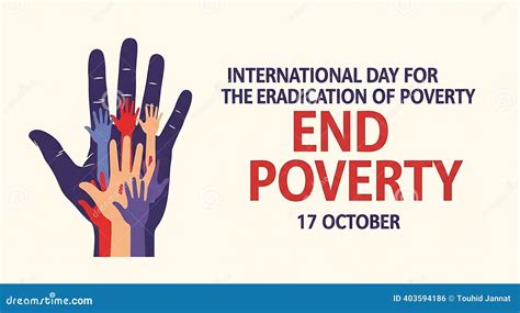 International Day For The Eradication Of Poverty Background Or Banner