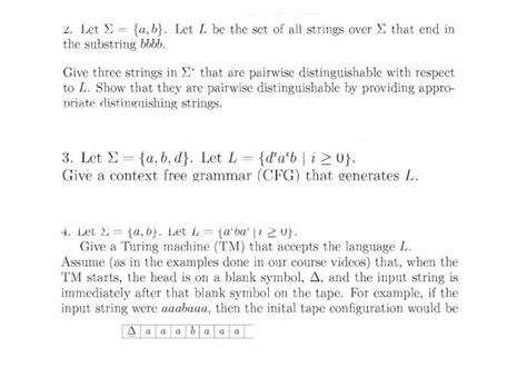 Solved 2 Let Ab Let I Be The Set Of All Strings