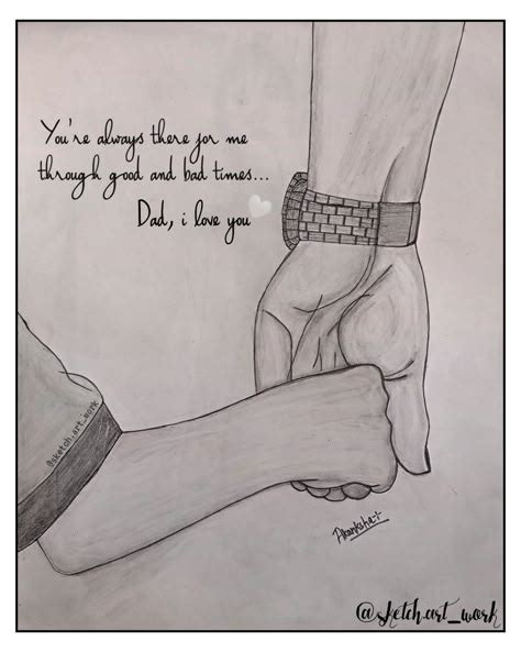 Father Daughter Drawing Easy