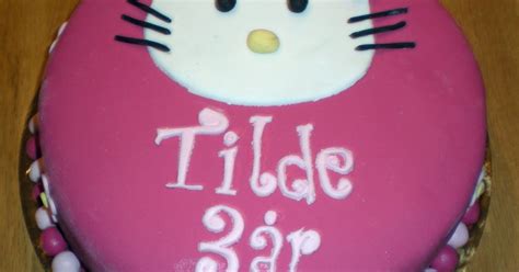 Tårtkalas Hello Kitty Tårta Till Tilde
