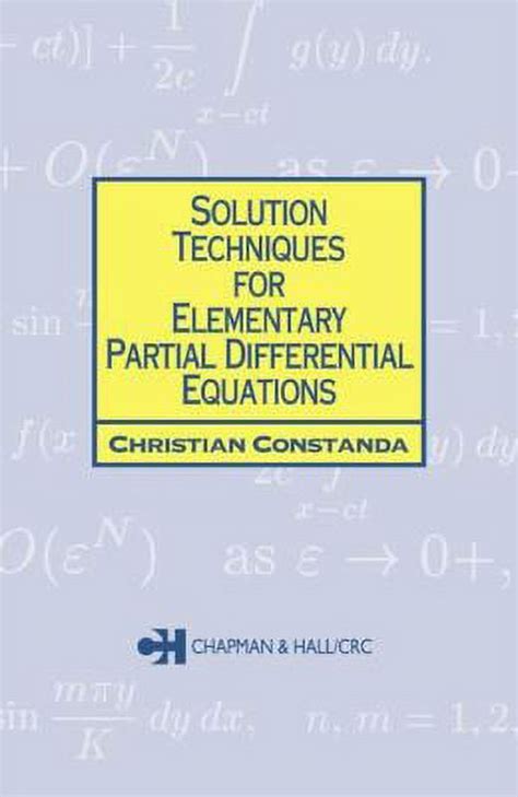 Pre Owned Solution Techniques For Elementary Partial Differential Equations Chapman Hall Crc