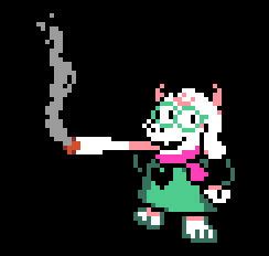 Ralsei Smoking A Fat Blunt Pixelart By Katchaugames On Deviantart