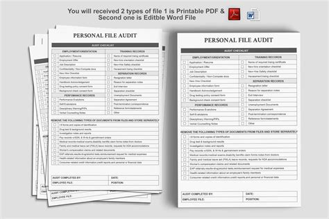 Hr Audit Checklist Hr Employee File Audit Checklist Human Resources Audit Checklist Hr Audit