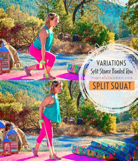 Split Stance Band Lat Row Inspireful Women