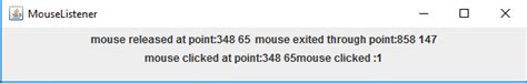 Mouselistener And Mousemotionlistener In Java Geeksforgeeks