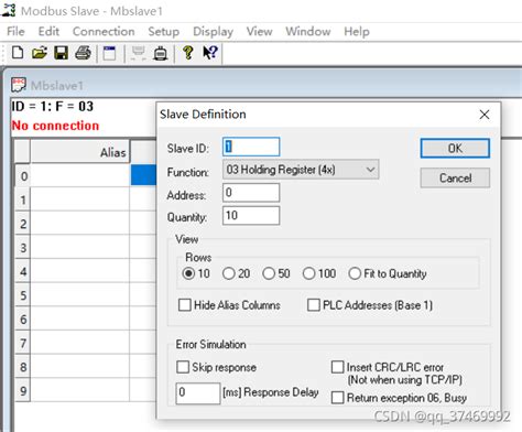 Modbus从站读写数据编程实现对modbus设备的数据读取与设置操作。 Csdn博客