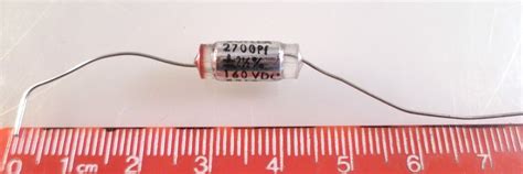 Suflex Polystyrene Axial Capacitor 2700pf 160v 25 5 Pieces Mbl2 17