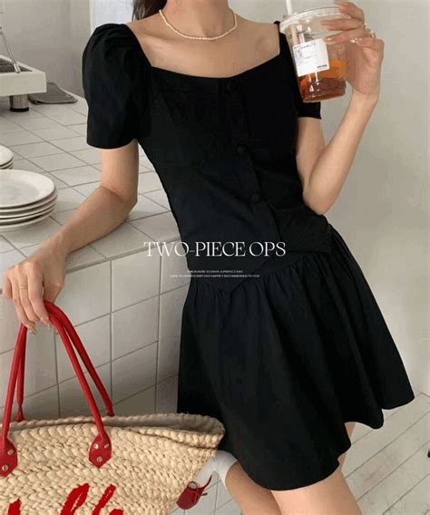 수수 투피스가을셋업 ️가을하객 원피스 가을원피스 반팔 미니원피스 ️투피스세트 퍼프원피스 셔링원피스 오프숄더