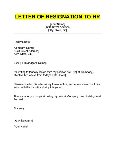 The Best Resignation Letter Examples And Guide For 2024 Resignation
