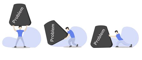 Flat Design Stages A Person In Solving Problems This Design Is Suitable For Presentations