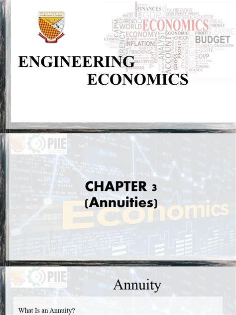 Eng Econ Chapter 3 Annuity Pdf Life Annuity Present Value