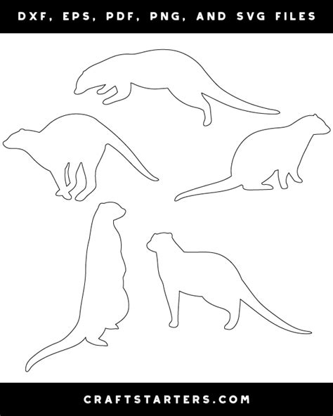 Mongoose Outline Patterns Dfx Eps Pdf Png And Svg Cut Files