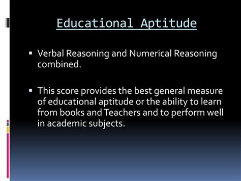The Differential Aptitude Test Dat Pptx