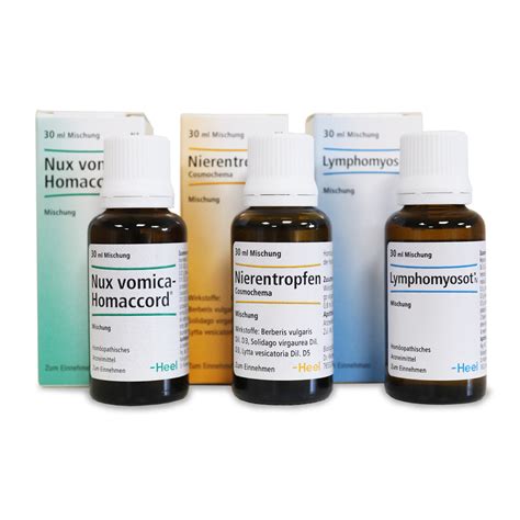 Heel Detox Kit Lymphomyosot Nux Vomica Homaccord Berberis Homaccord Buy
