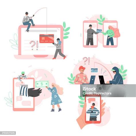 거짓말 쟁이 및 인터넷 사기 사람 속이거나 오해의 소지가 있는 도둑질 돈 벡터 세트 사기꾼에 대한 스톡 벡터 아트 및 기타 이미지 사기꾼 여자 인터넷 Istock